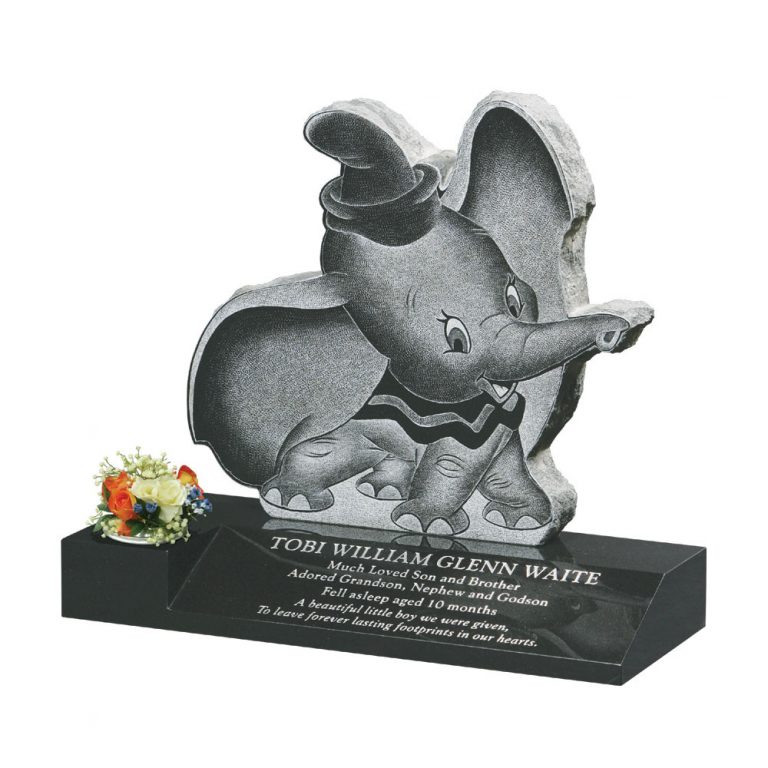 CH196 - Elephant Shaped Headstone - Memorials of Distinction