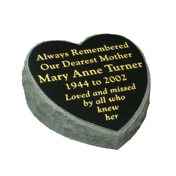 MC244 - Single Heart Small Memorial - Memorials of Distinction