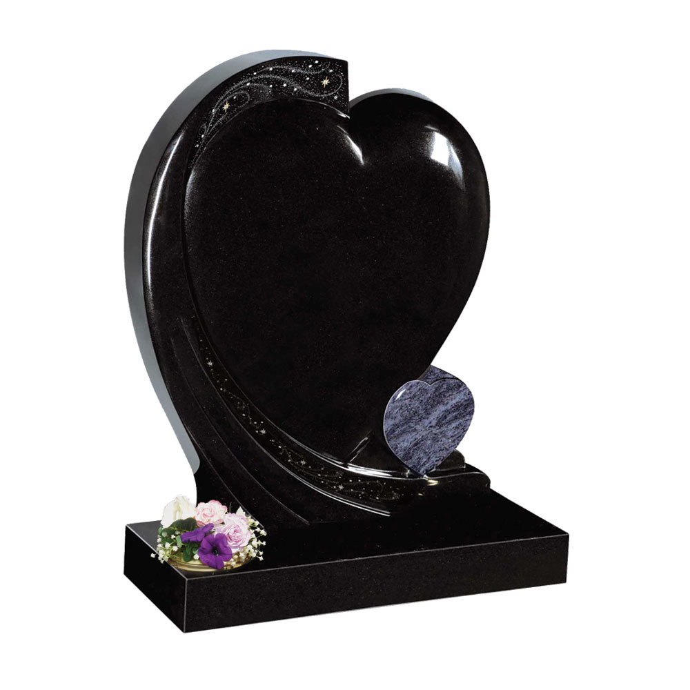 GHS452 - Inset Heart Memorial Design - Memorials of Distinction