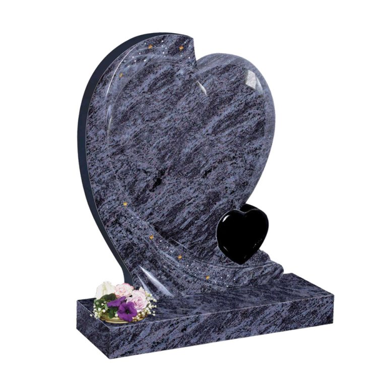 GHS452 - Inset Heart Memorial Design - Memorials of Distinction